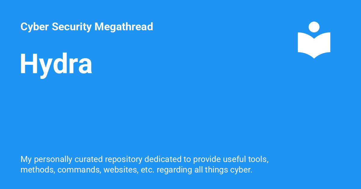 Hydra - Cyber Security Megathread